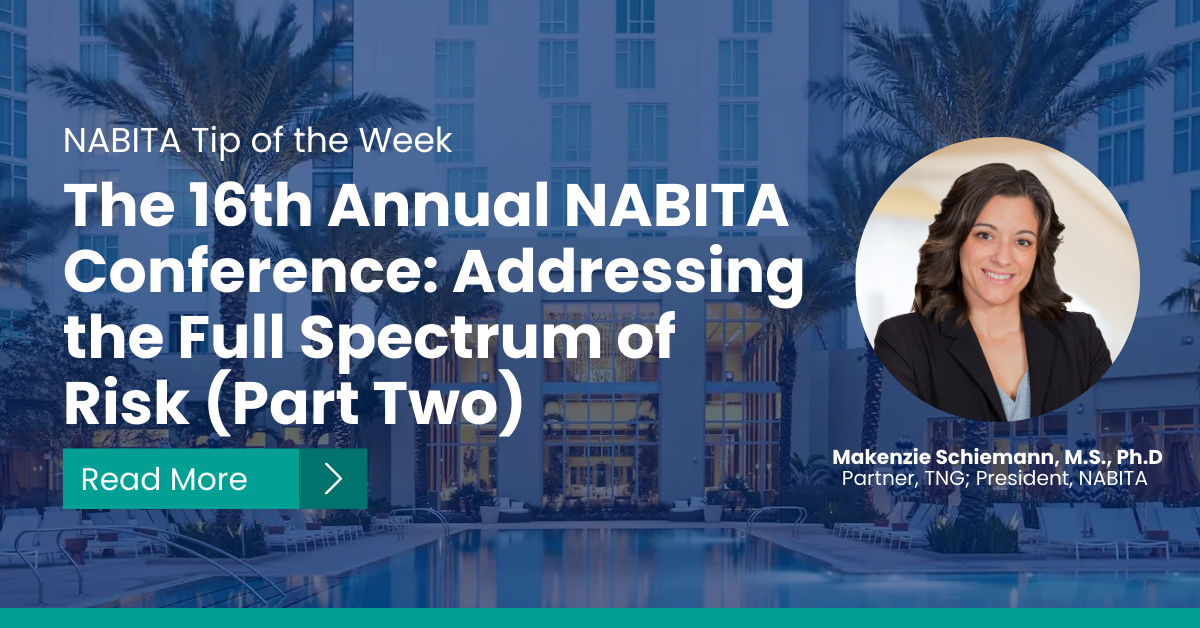 The 16th Annual NABITA Conference: Addressing the Full Spectrum of Risk ...