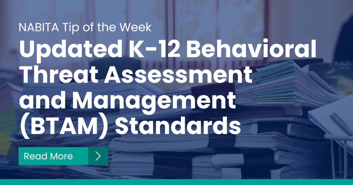 Updated K-12 Behavioral Threat Assessment and Management (BTAM ...